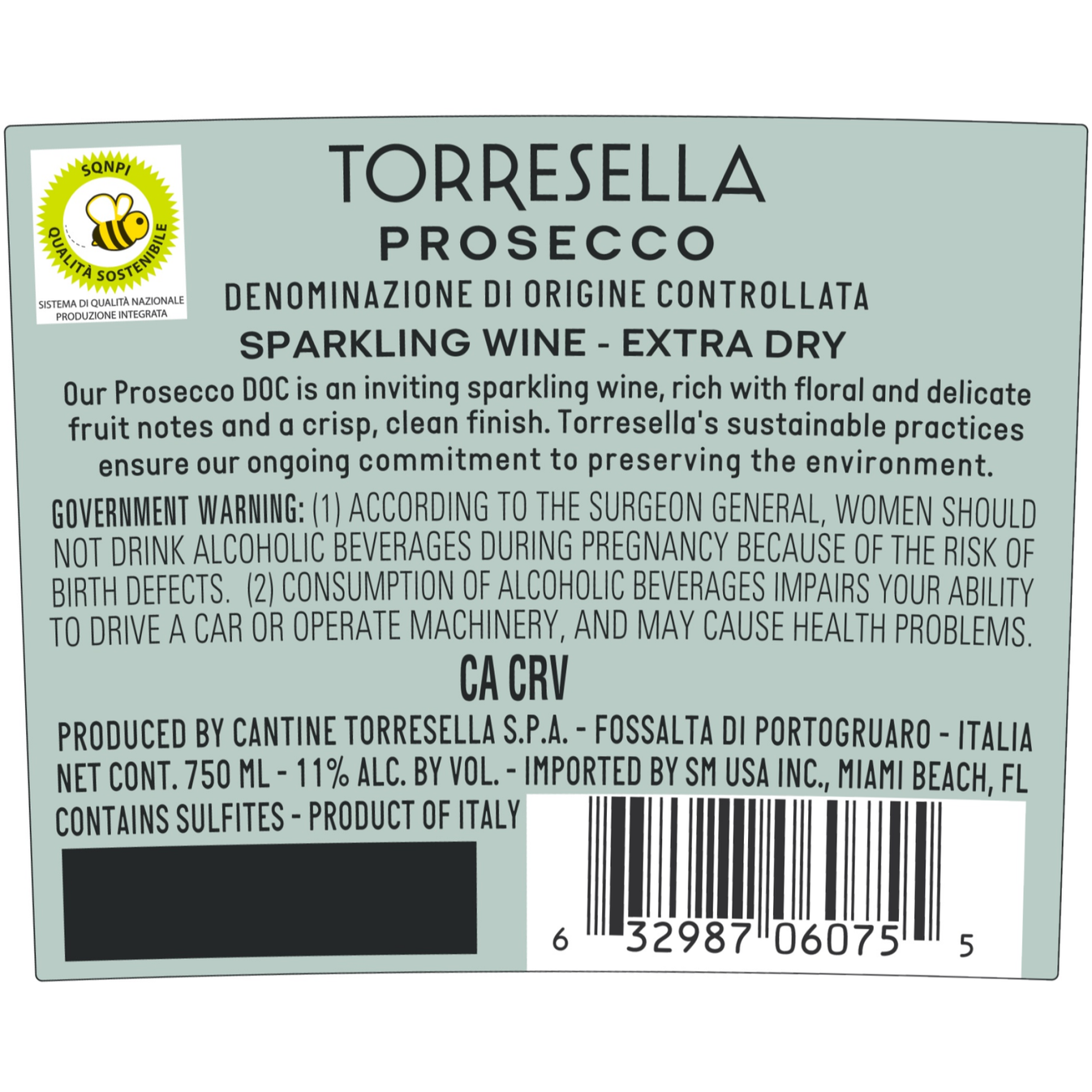 Torresella Prosecco DOC Extra Dry 750ml